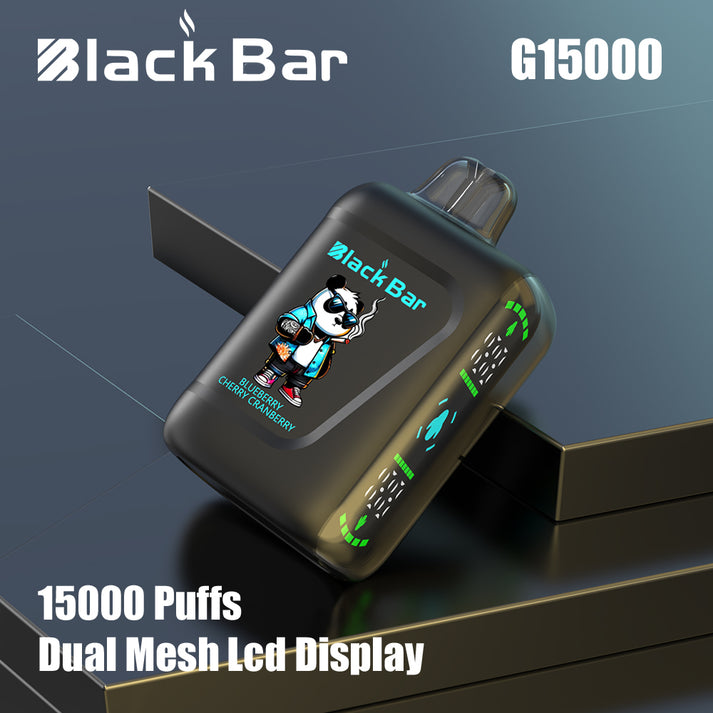 Black Bar Exclusive Customization Refillable Dual Mesh Geek Vape LCD 1 ...